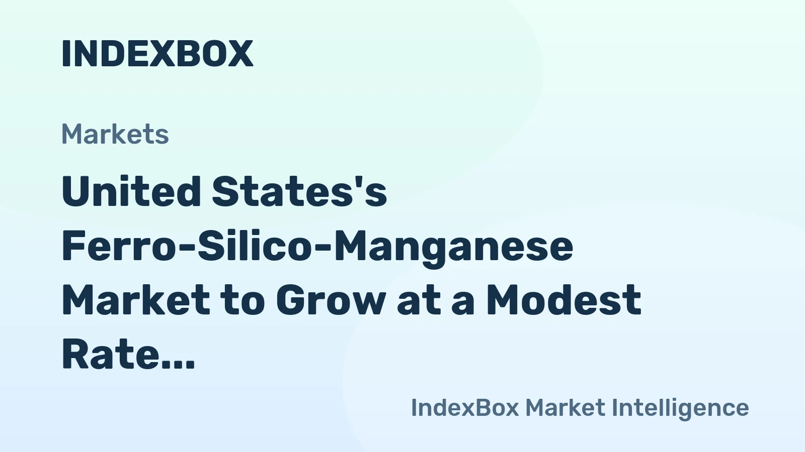 United States's Ferro-Silico-Manganese Market to Grow at a Modest Rate of +0.1% CAGR, Reaching 253K Tons by 2035
