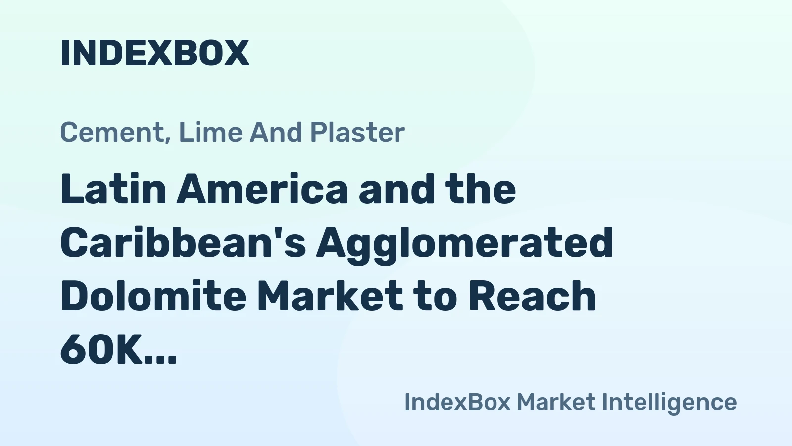Latin America and the Caribbean's Agglomerated Dolomite Market to Reach 60K Tons by 2035, Valued at $5.1M
