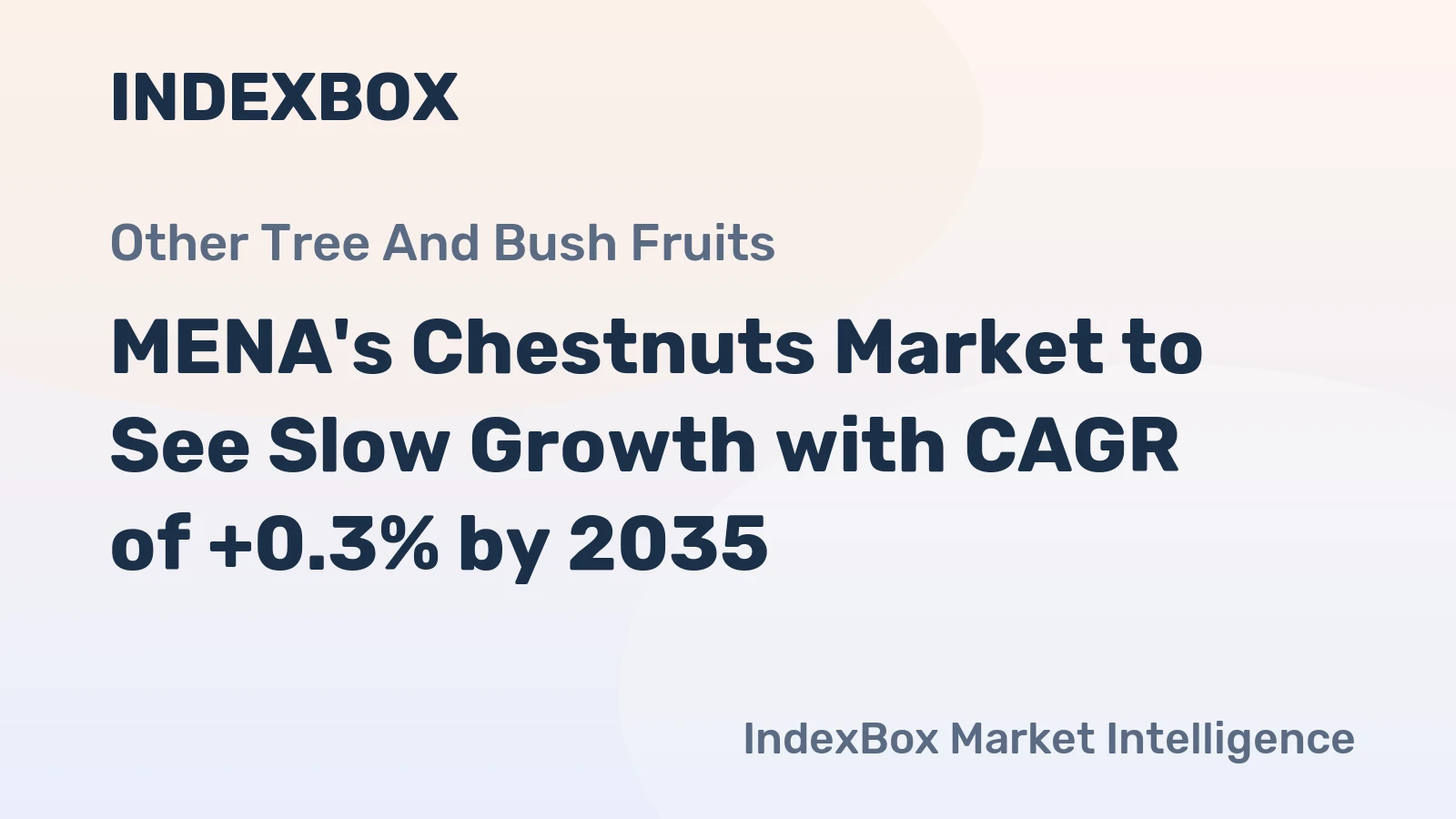 MENA's Chestnuts Market to See Slow Growth with CAGR of +0.3% by 2035