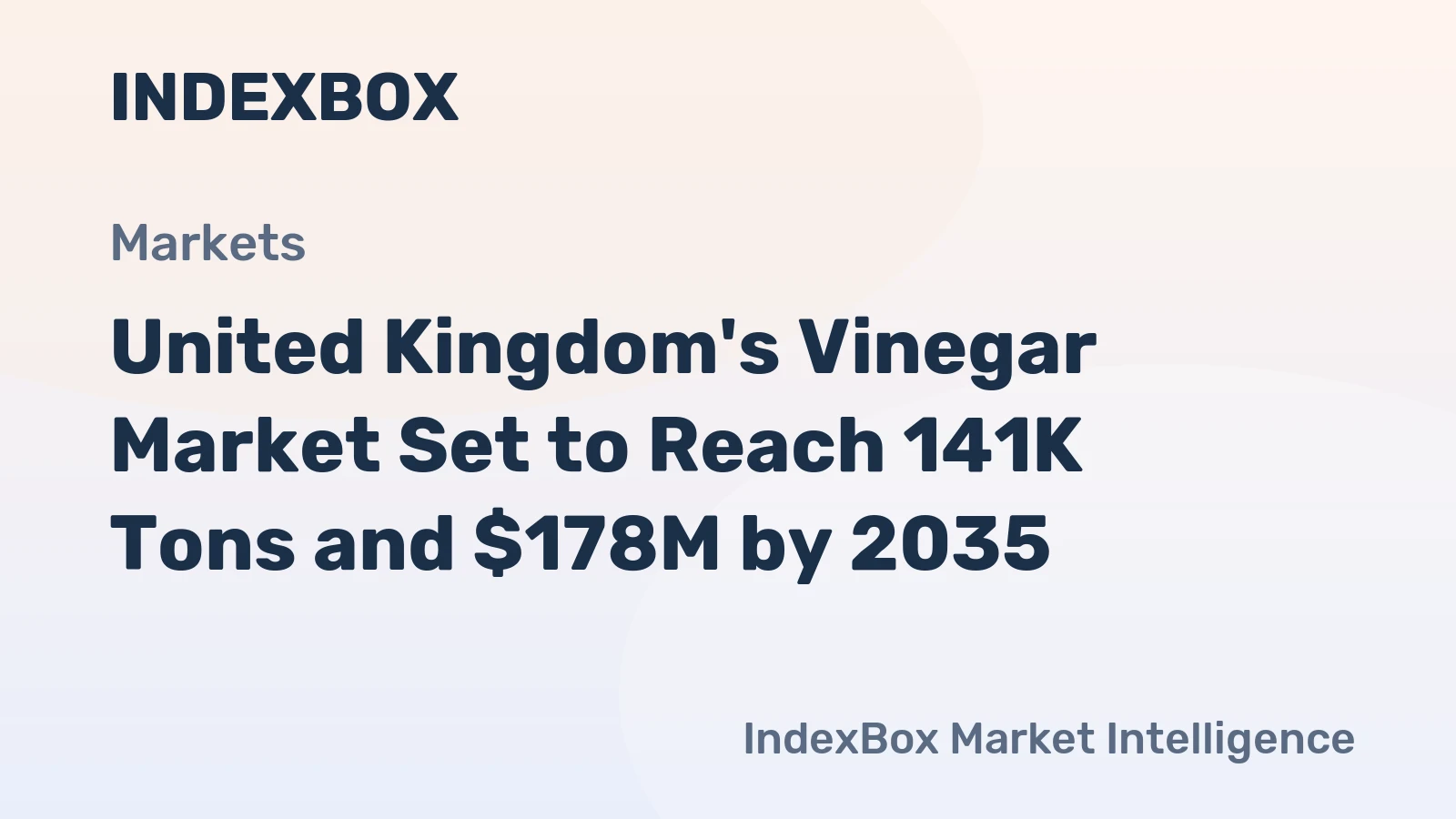 United Kingdom's Vinegar Market Set to Reach 141K Tons and $178M by 2035
