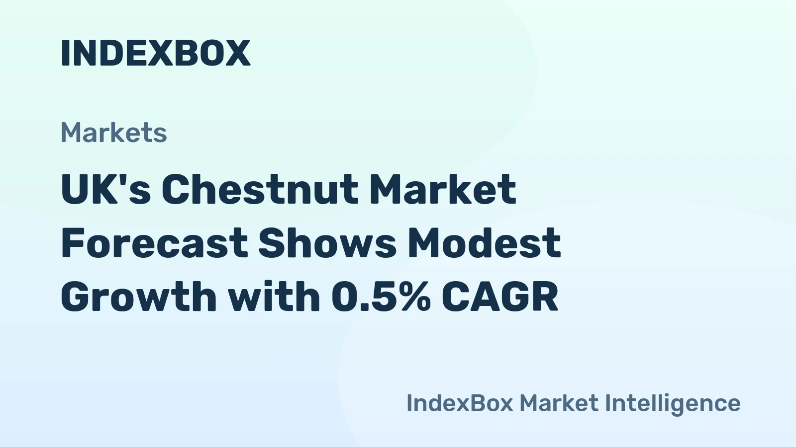 UK's Chestnut Market Forecast Shows Modest Growth with 0.5% CAGR