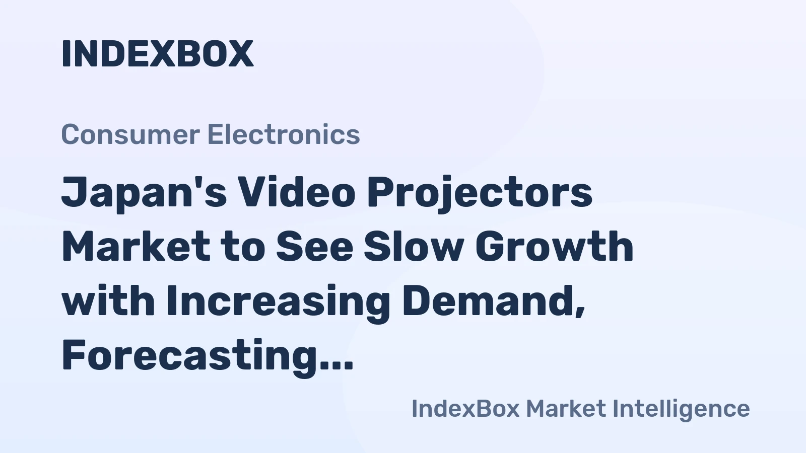 Japan's Video Projectors Market to See Slow Growth with Increasing Demand, Forecasting $382M Value by 2035
