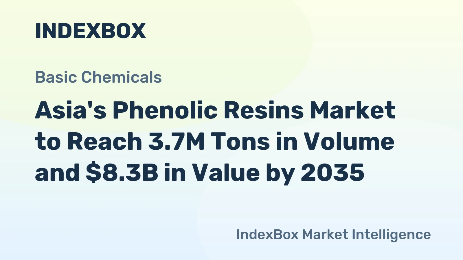 Asia's Phenolic Resins Market to Reach 3.7M Tons in Volume and $8.3B in Value by 2035