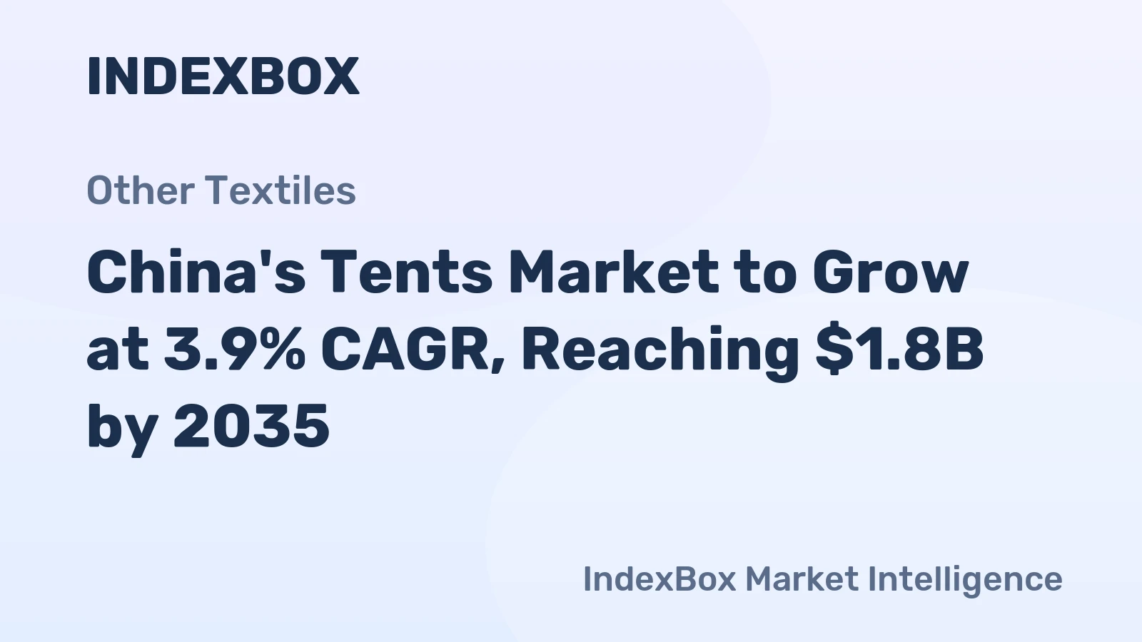 China's Tents Market to Grow at 3.9% CAGR, Reaching $1.8B by 2035