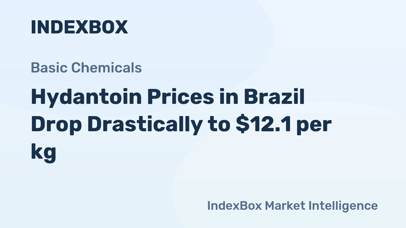 Hydantoin Prices in Brazil Drop Drastically to $12.1 per kg