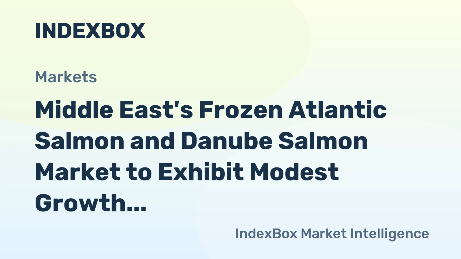 Middle East's Frozen Atlantic Salmon and Danube Salmon Market to Exhibit Modest Growth with CAGR of +2.8% by 2035