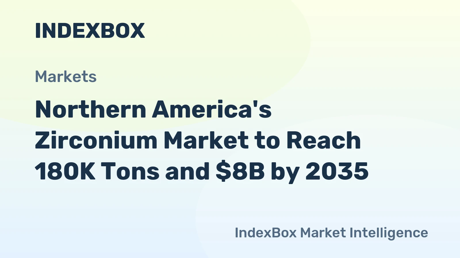 Northern America's Zirconium Market to Reach 180K Tons and $8B by 2035
