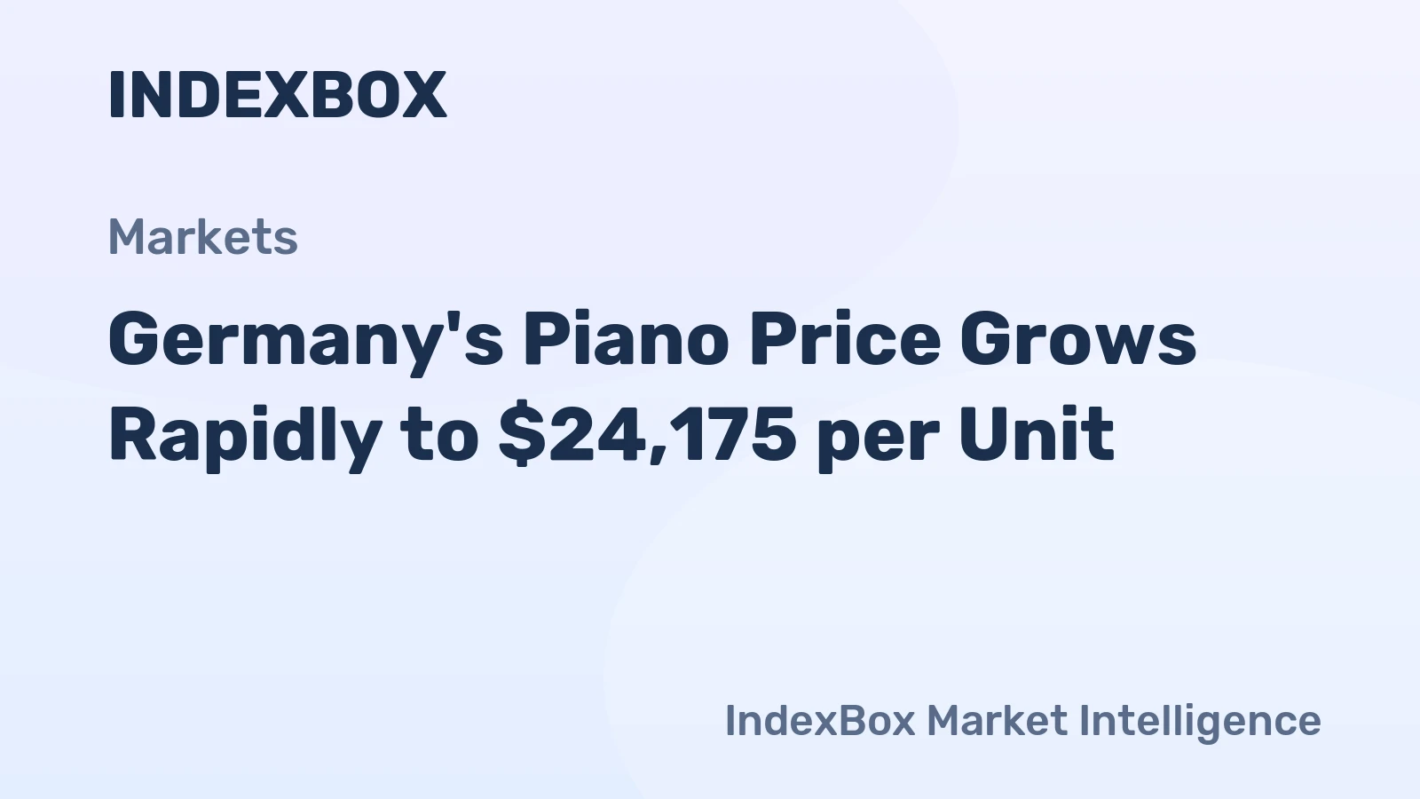 Germany's Piano Price Grows Rapidly to $24,175 per Unit