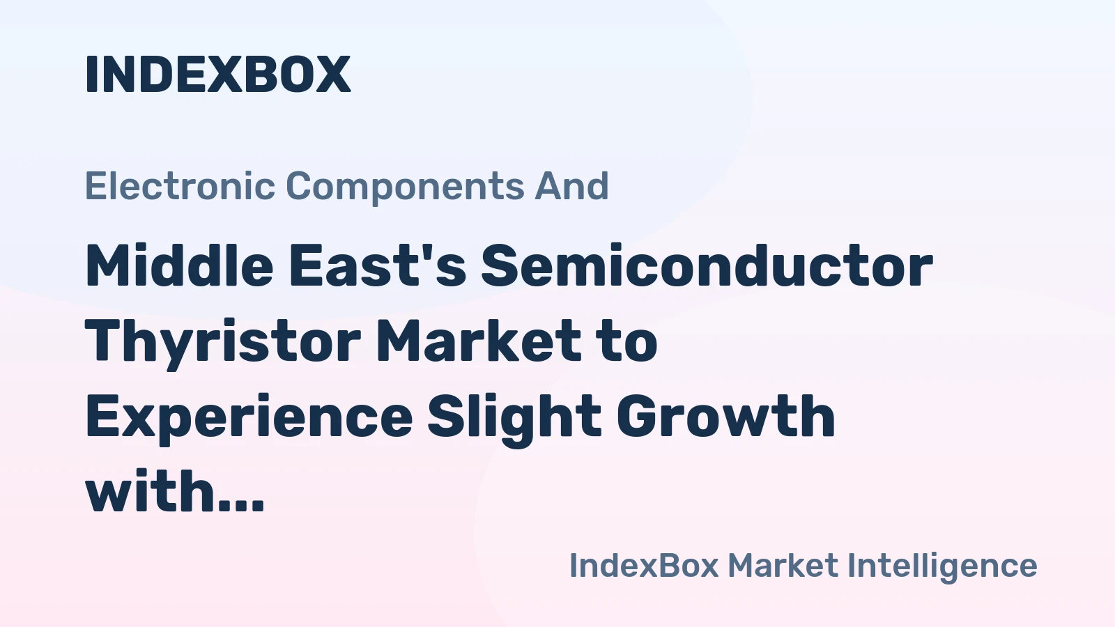 Middle East's Semiconductor Thyristor Market to Experience Slight Growth with Market Volume Expected to Reach 1.6M Units by 2035, Valued at $23M