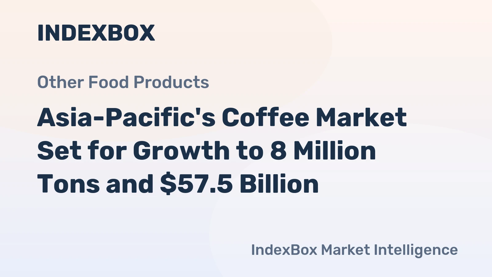 Asia-Pacific's Coffee Market Set for Growth to 8 Million Tons and $57.5 Billion