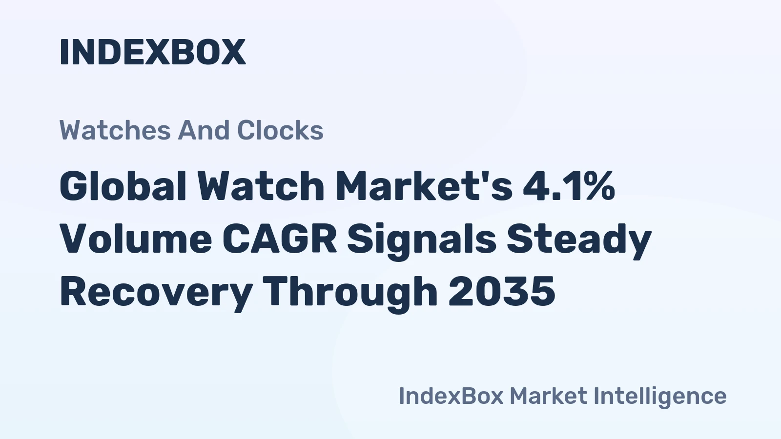 Global Watch Market's 4.1% Volume CAGR Signals Steady Recovery Through 2035