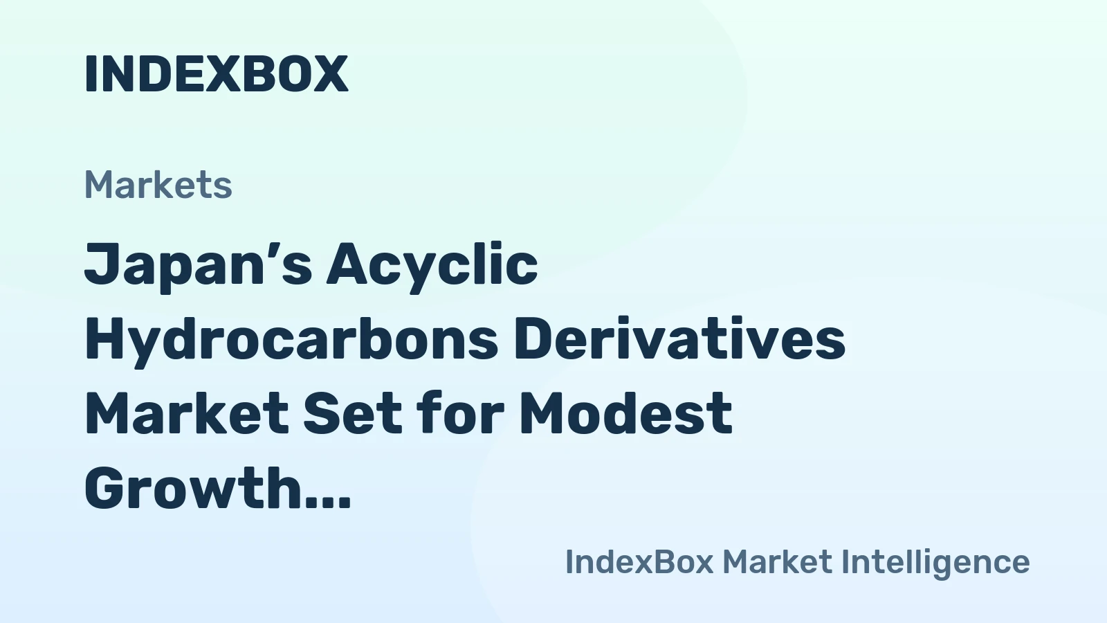 Japan’s Acyclic Hydrocarbons Derivatives Market Set for Modest Growth to 45K Tons and $631M