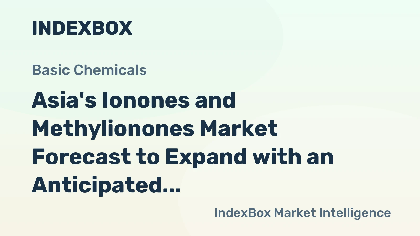 Asia's Ionones and Methylionones Market Forecast to Expand with an Anticipated 1.8% CAGR