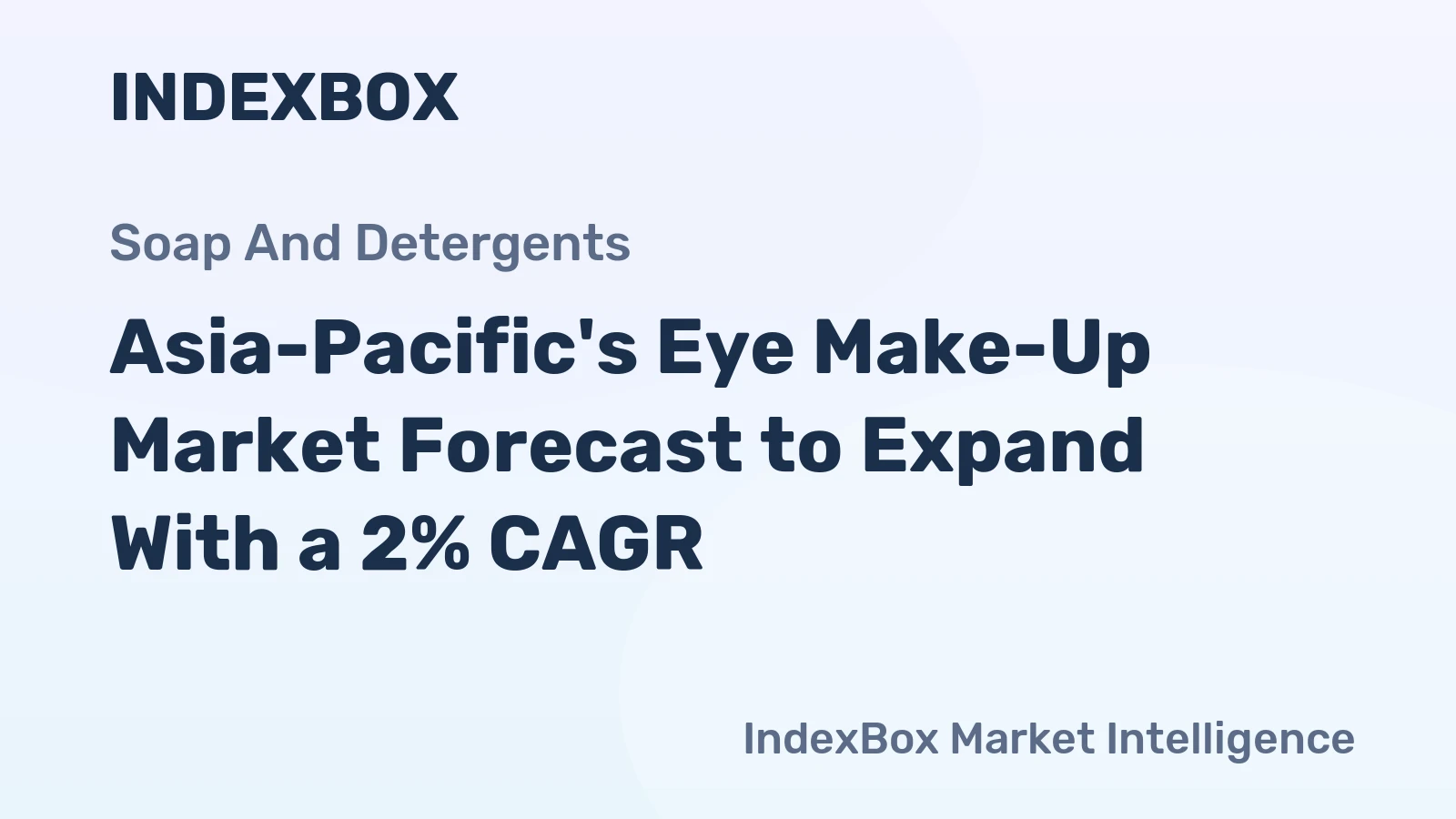 Asia-Pacific's Eye Make-Up Market Forecast to Expand With a 2% CAGR