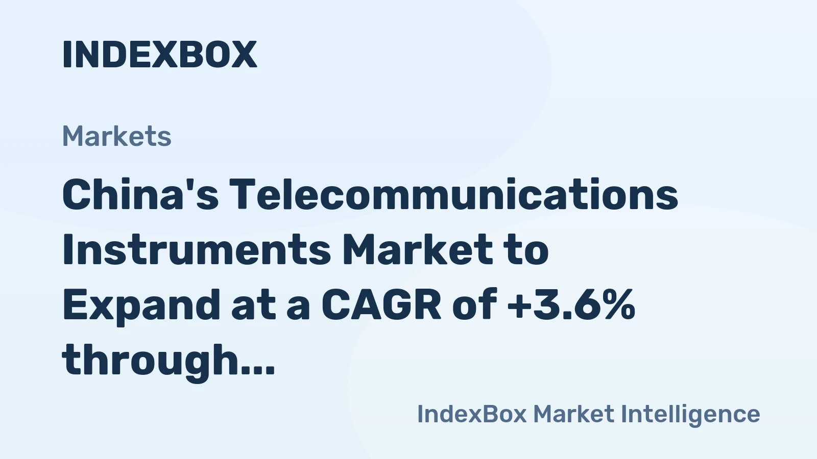 China's Telecommunications Instruments Market to Expand at a CAGR of +3.6% through 2035, Reaching 2.3M Units
