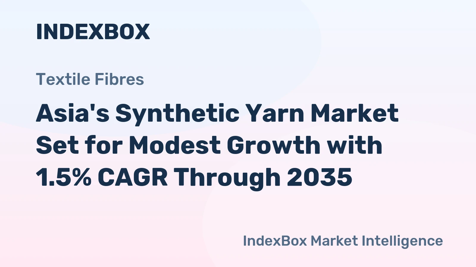 Asia's Synthetic Yarn Market Set for Modest Growth with 1.5% CAGR Through 2035