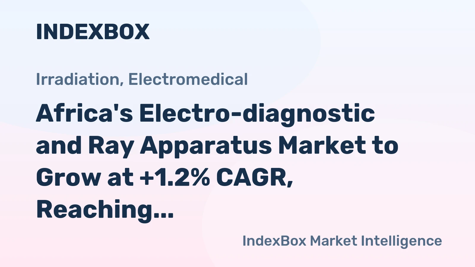 Africa's Electro-diagnostic and Ray Apparatus Market to Grow at +1.2% CAGR, Reaching 142M units by 2035