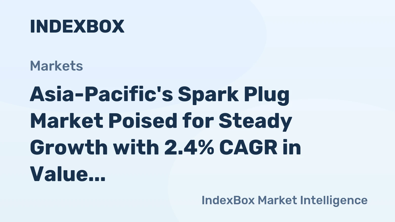 Asia-Pacific's Spark Plug Market Poised for Steady Growth with 2.4% CAGR in Value Through 2035