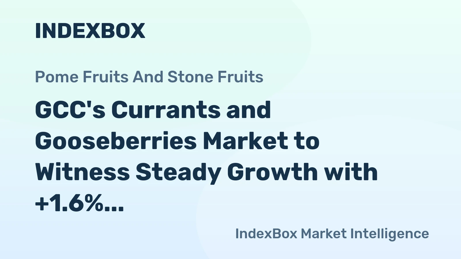 GCC's Currants and Gooseberries Market to Witness Steady Growth with +1.6% CAGR by 2035