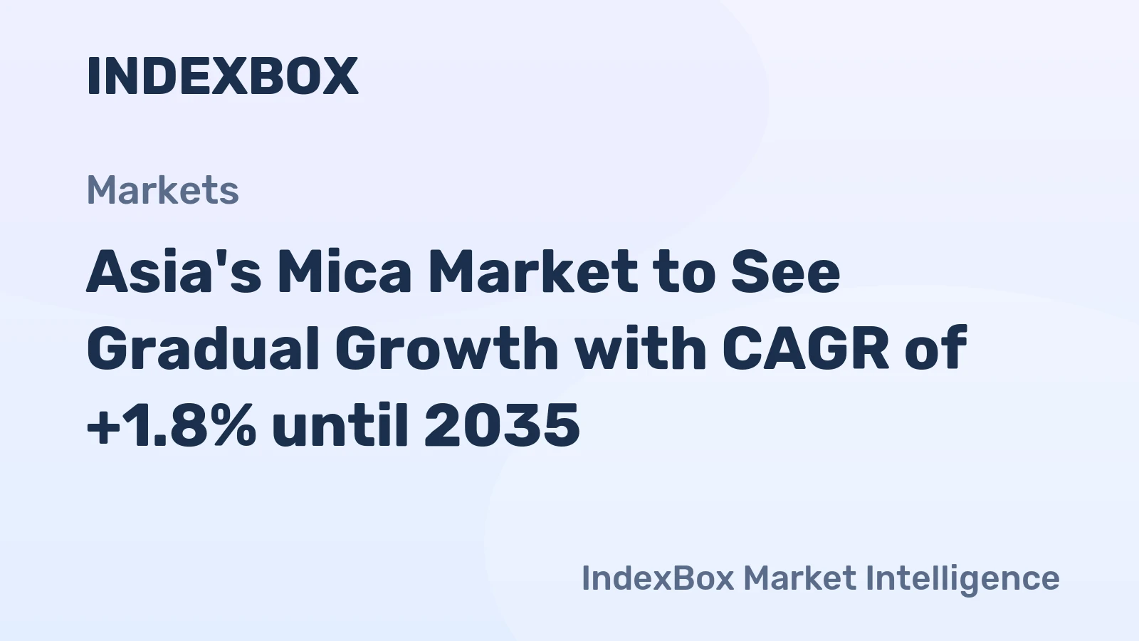 Asia's Mica Market to See Gradual Growth with CAGR of +1.8% until 2035