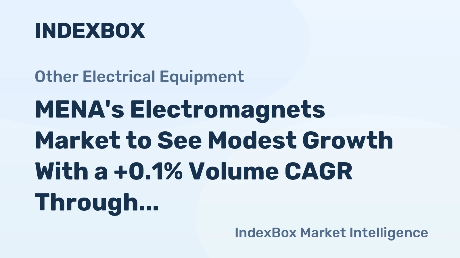 MENA's Electromagnets Market to See Modest Growth With a +0.1% Volume CAGR Through 2035