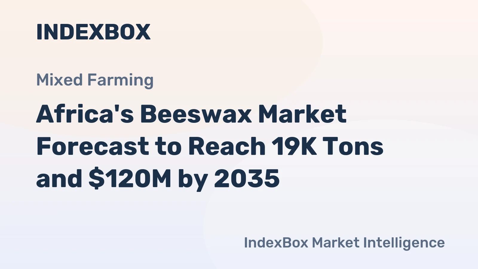 Africa's Beeswax Market Forecast to Reach 19K Tons and $120M by 2035