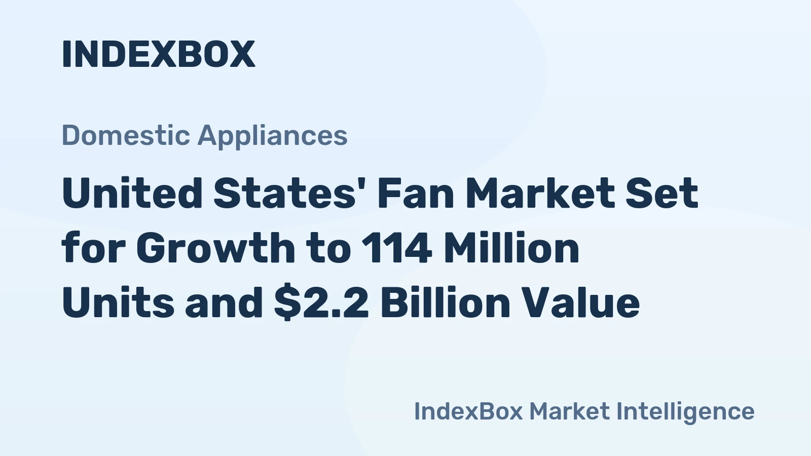 United States' Fan Market Set for Growth to 114 Million Units and $2.2 Billion Value