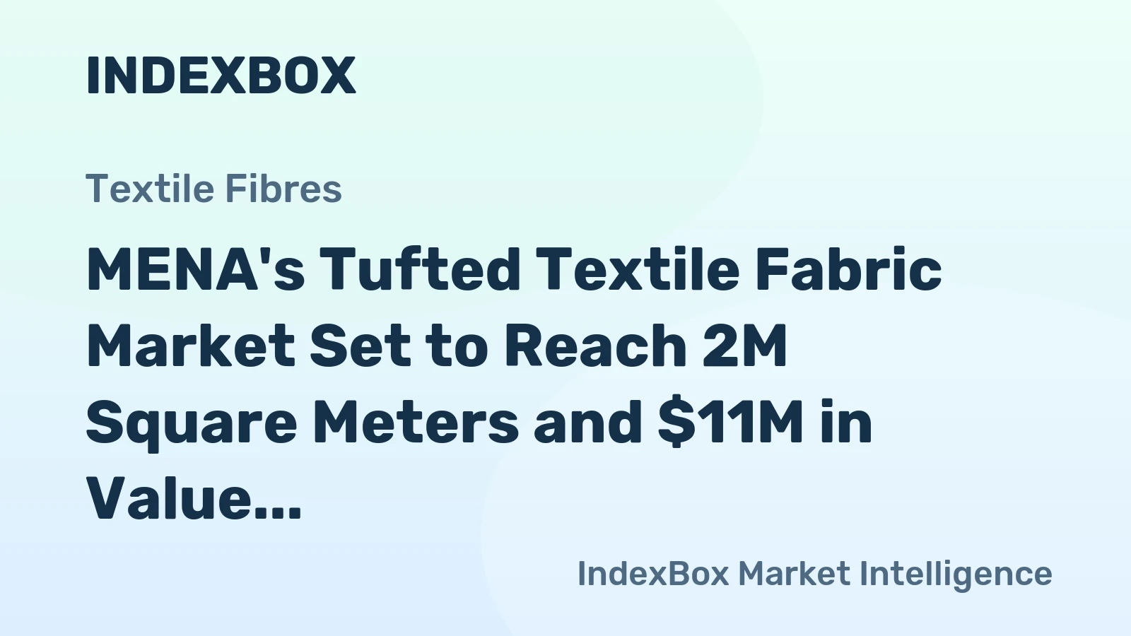 MENA's Tufted Textile Fabric Market Set to Reach 2M Square Meters and $11M in Value