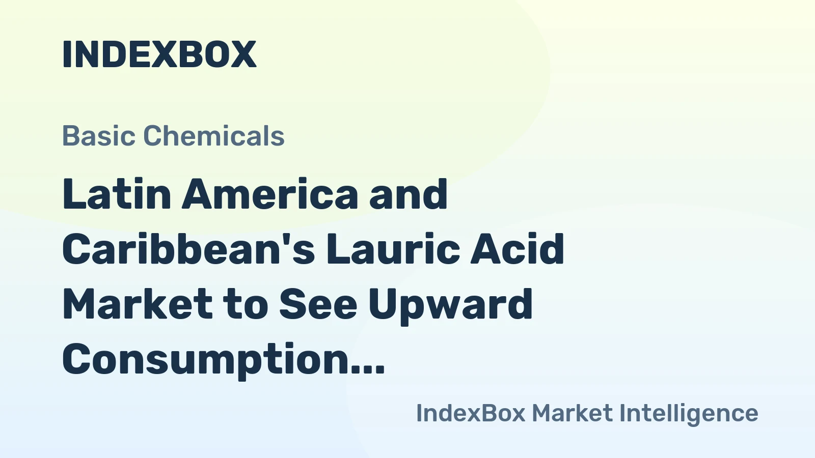 Latin America and Caribbean's Lauric Acid Market to See Upward Consumption Trend with Market Volume Reaching 178K tons by 2035