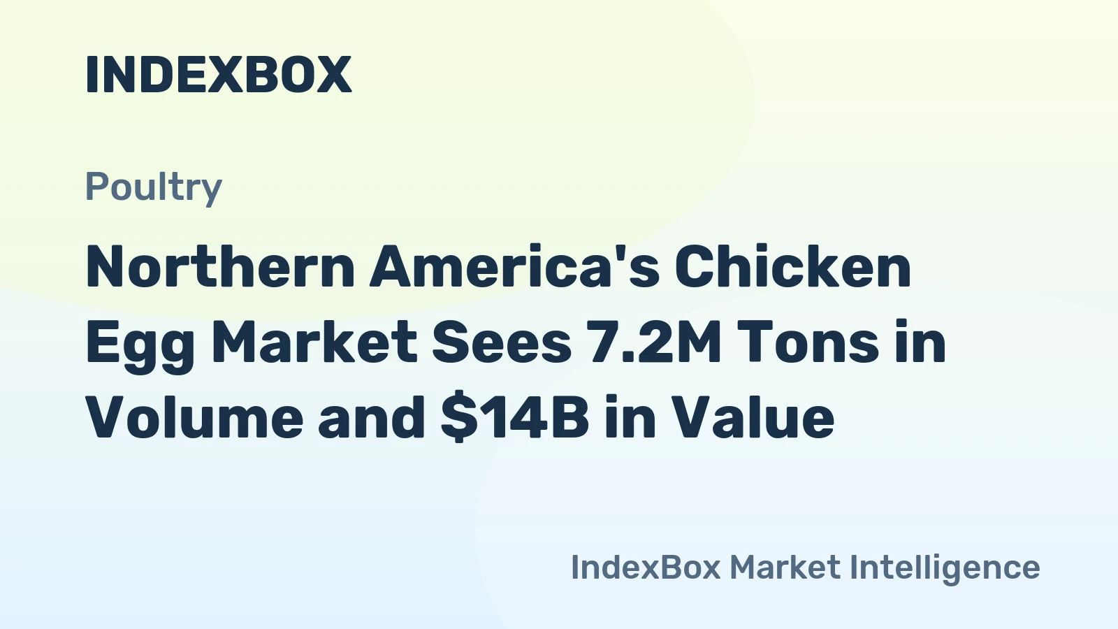 Northern America's Chicken Egg Market Sees 7.2M Tons in Volume and $14B in Value