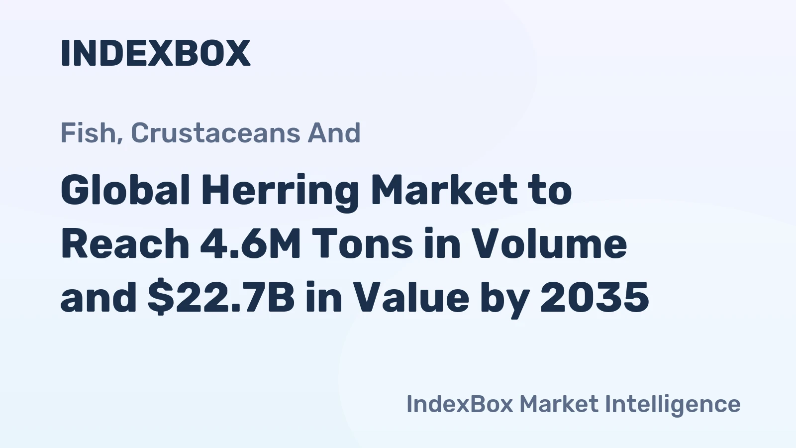 Global Herring Market to Reach 4.6M Tons in Volume and $22.7B in Value by 2035
