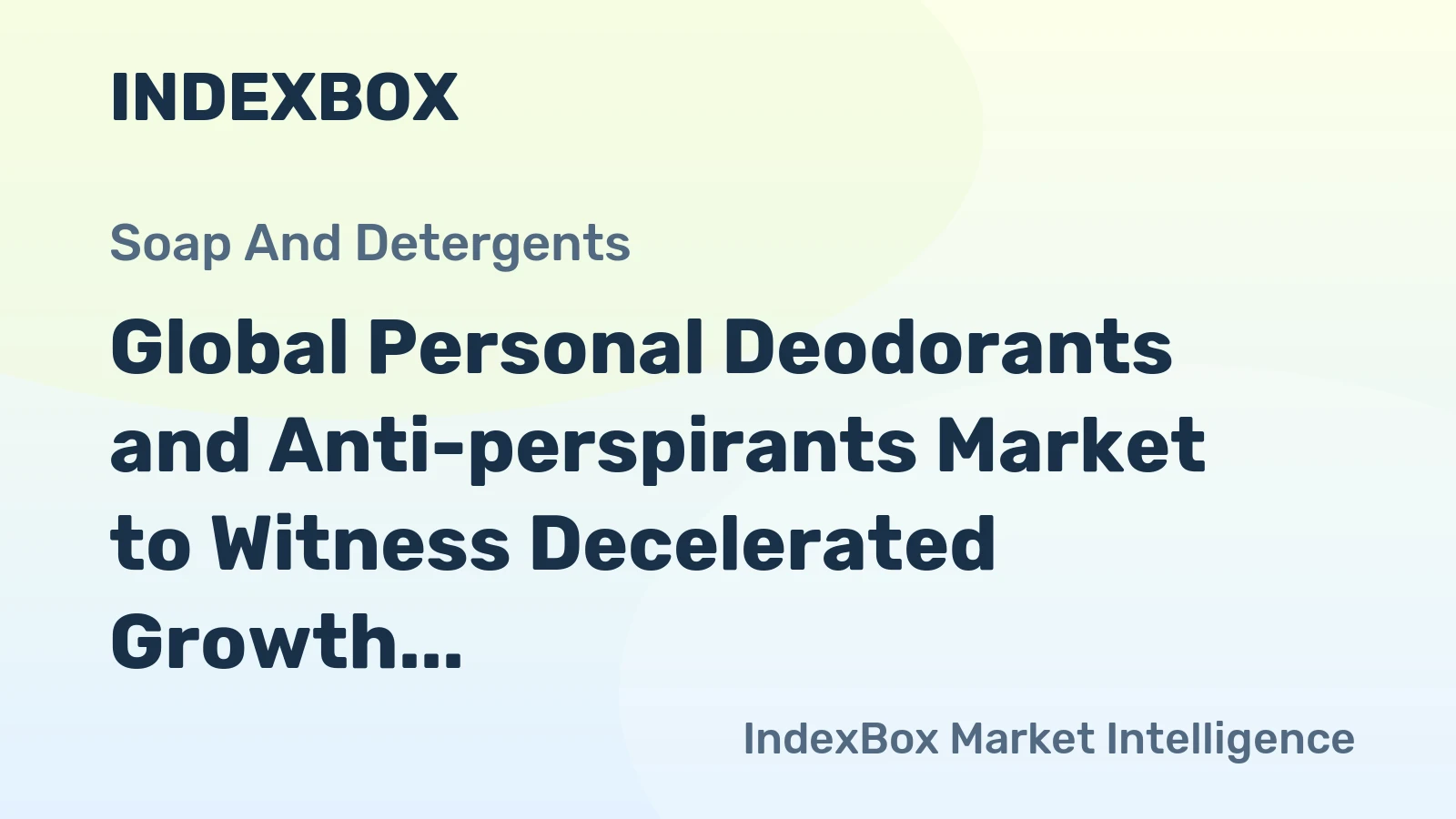 Global Personal Deodorants and Anti-perspirants Market to Witness Decelerated Growth with CAGR of +0.9% from 2024 to 2035