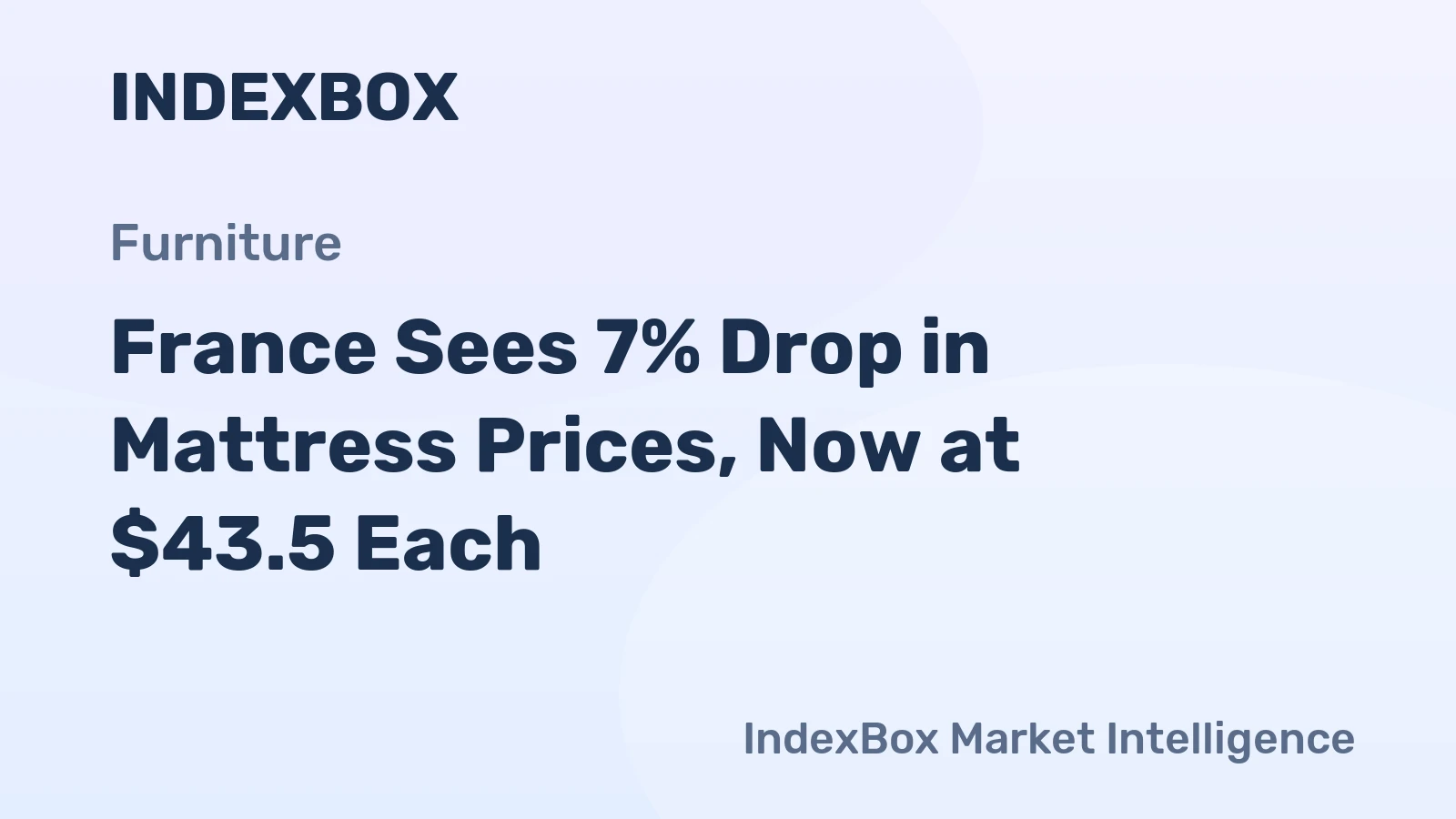 France Sees 7% Drop in Mattress Prices, Now at $43.5 Each
