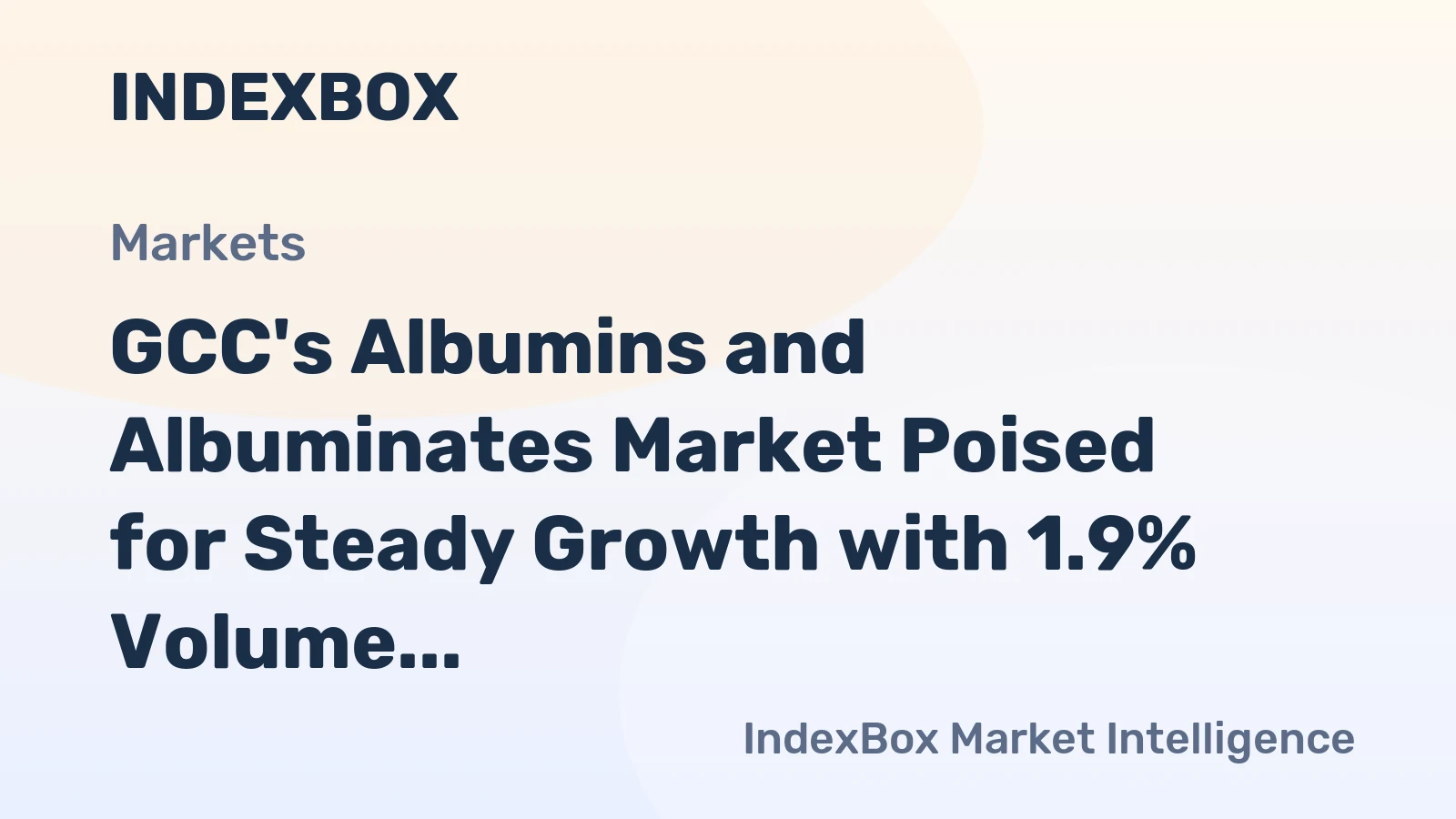 GCC's Albumins and Albuminates Market Poised for Steady Growth with 1.9% Volume CAGR Through 2035