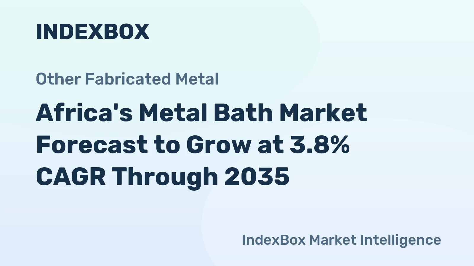 Africa's Metal Bath Market Forecast to Grow at 3.8% CAGR Through 2035