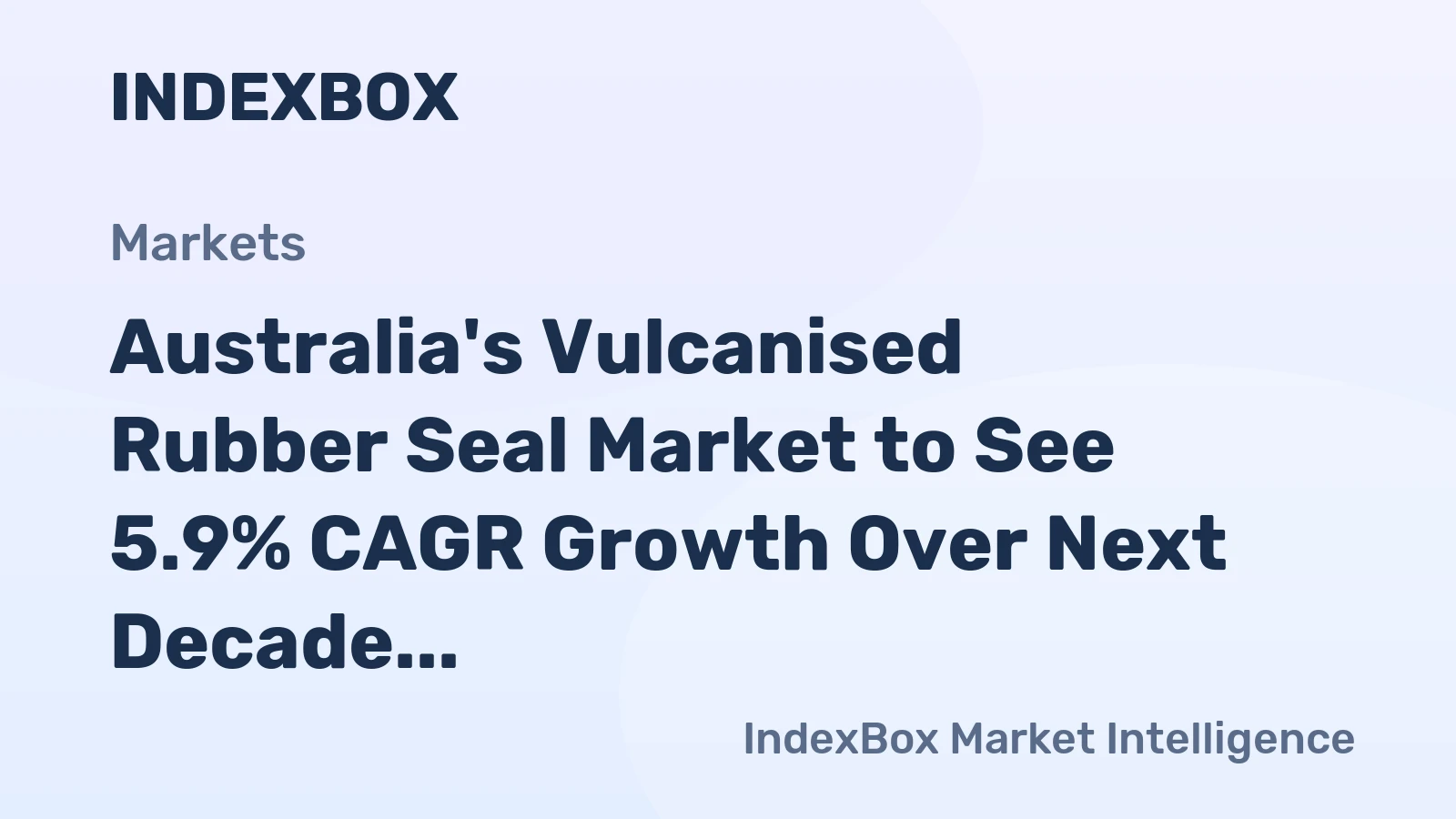 Australia's Vulcanised Rubber Seal Market to See 5.9% CAGR Growth Over Next Decade