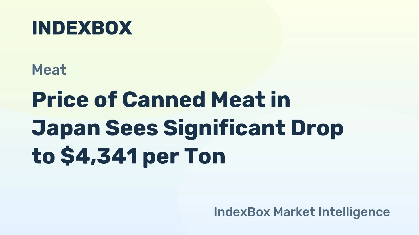 Price of Canned Meat in Japan Sees Significant Drop to $4,341 per Ton