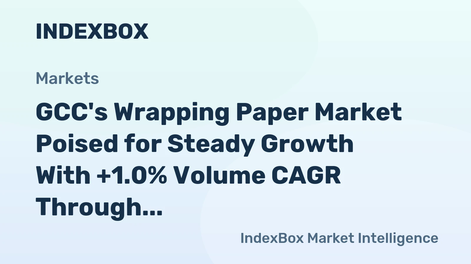 GCC's Wrapping Paper Market Poised for Steady Growth With +1.0% Volume CAGR Through 2035