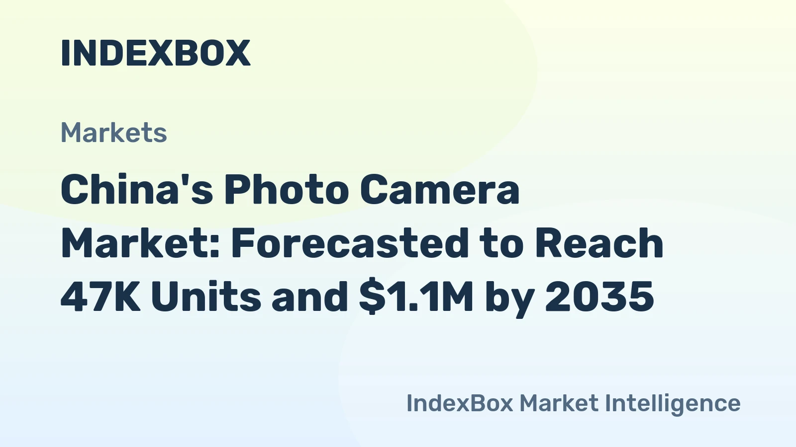 China's Photo Camera Market: Forecasted to Reach 47K Units and $1.1M by 2035