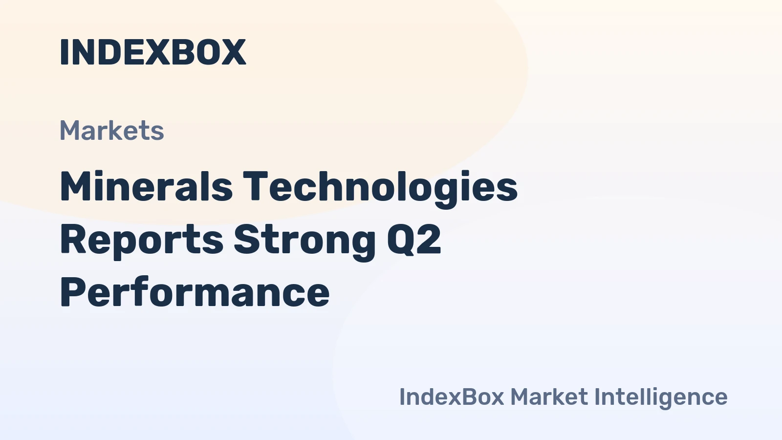Minerals Technologies Reports Strong Q2 Performance