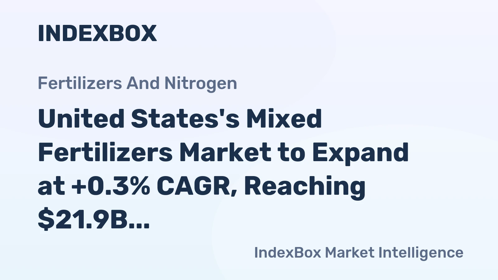 United States's Mixed Fertilizers Market to Expand at +0.3% CAGR, Reaching $21.9B by 2035