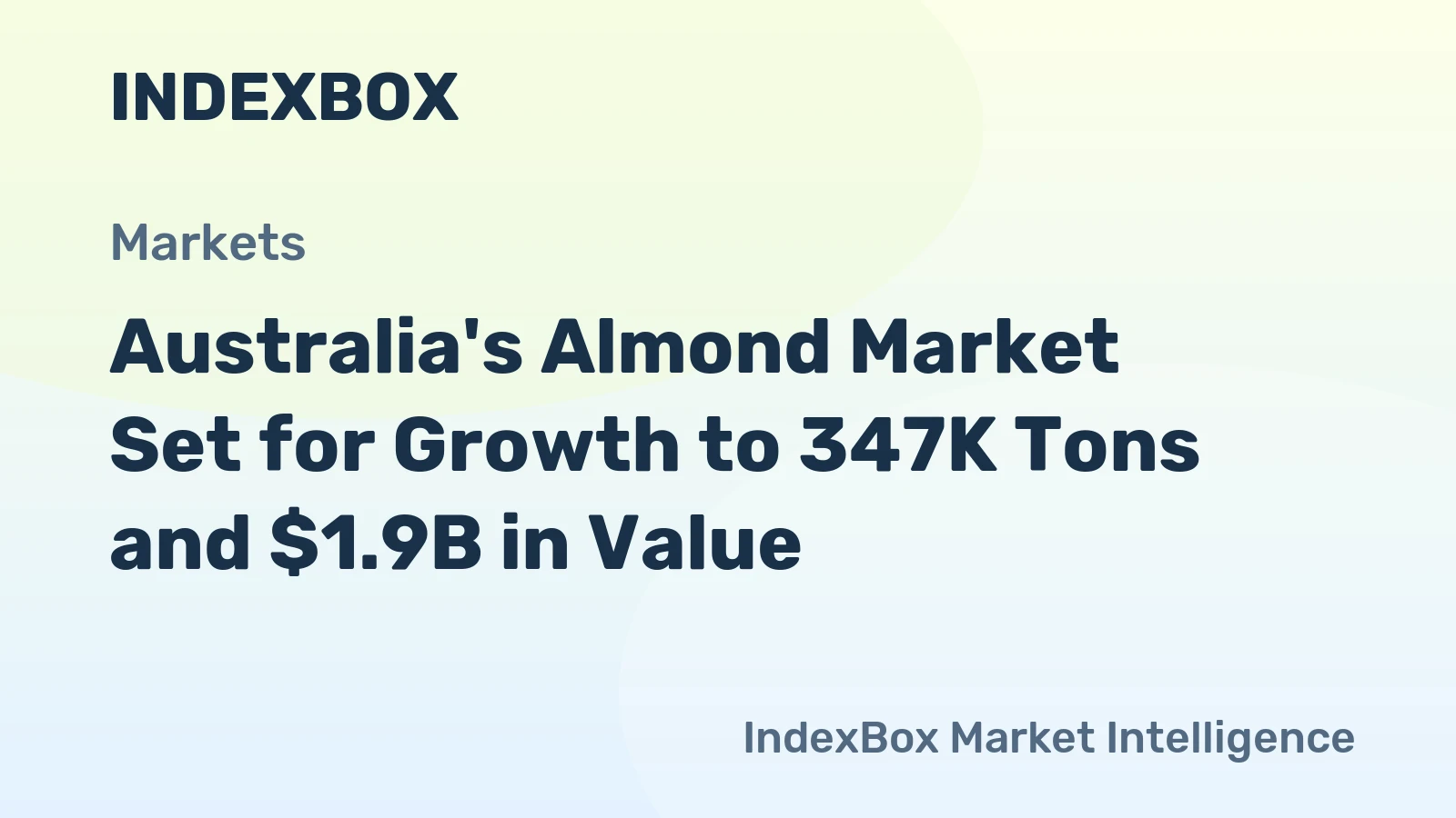 Australia's Almond Market Set for Growth to 347K Tons and $1.9B in Value