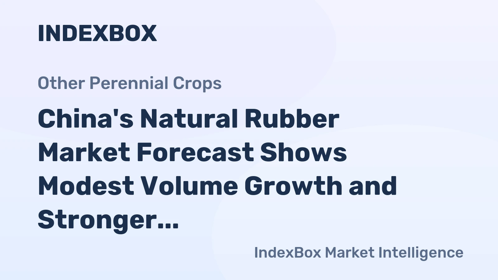 China's Natural Rubber Market Forecast Shows Modest Volume Growth and Stronger Value Expansion