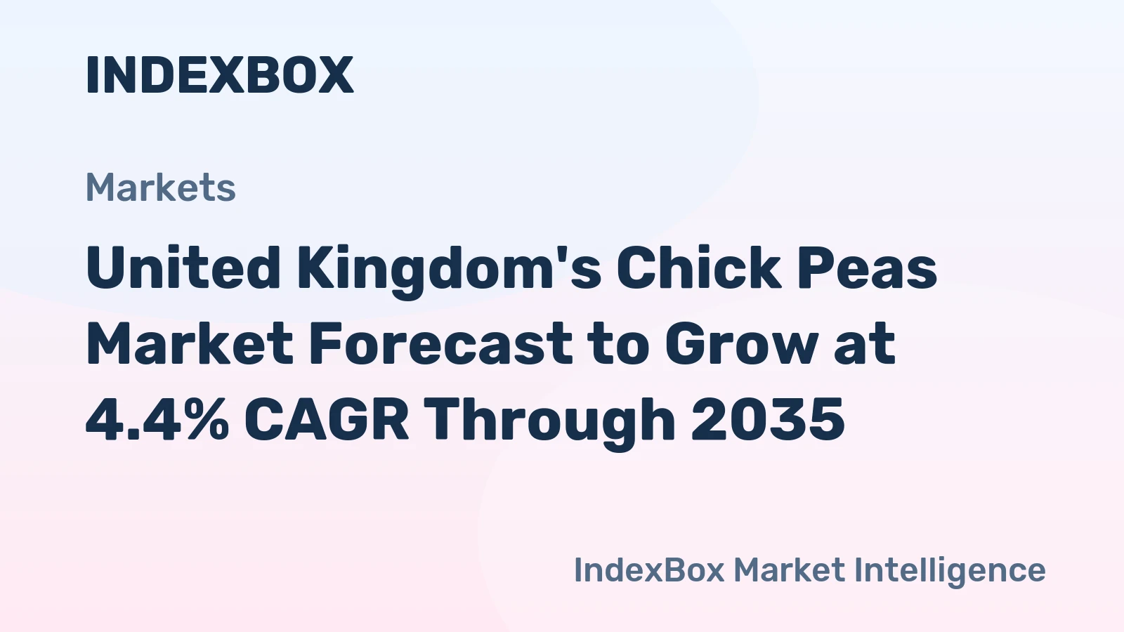 United Kingdom's Chick Peas Market Forecast to Grow at 4.4% CAGR Through 2035