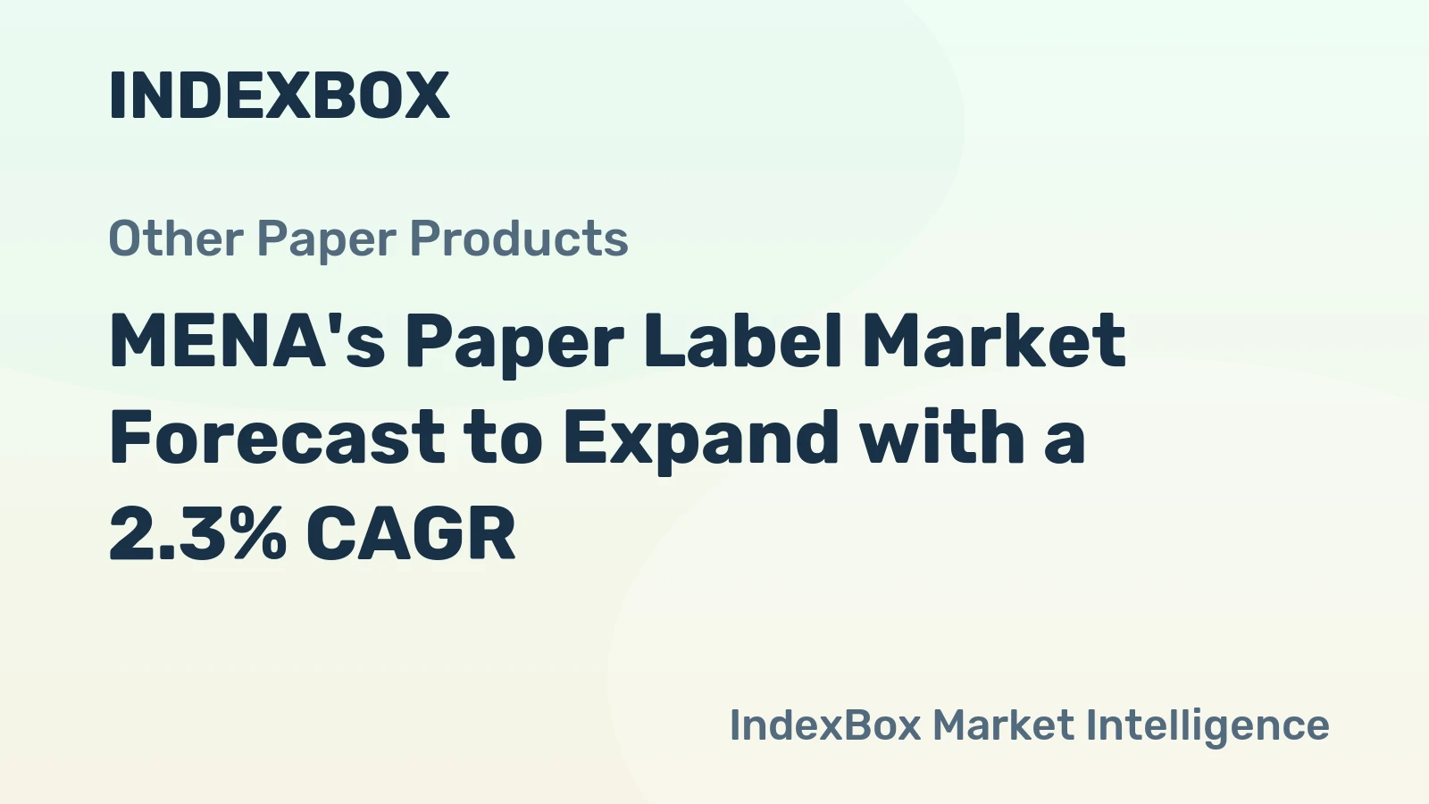 MENA's Paper Label Market Forecast to Expand with a 2.3% CAGR