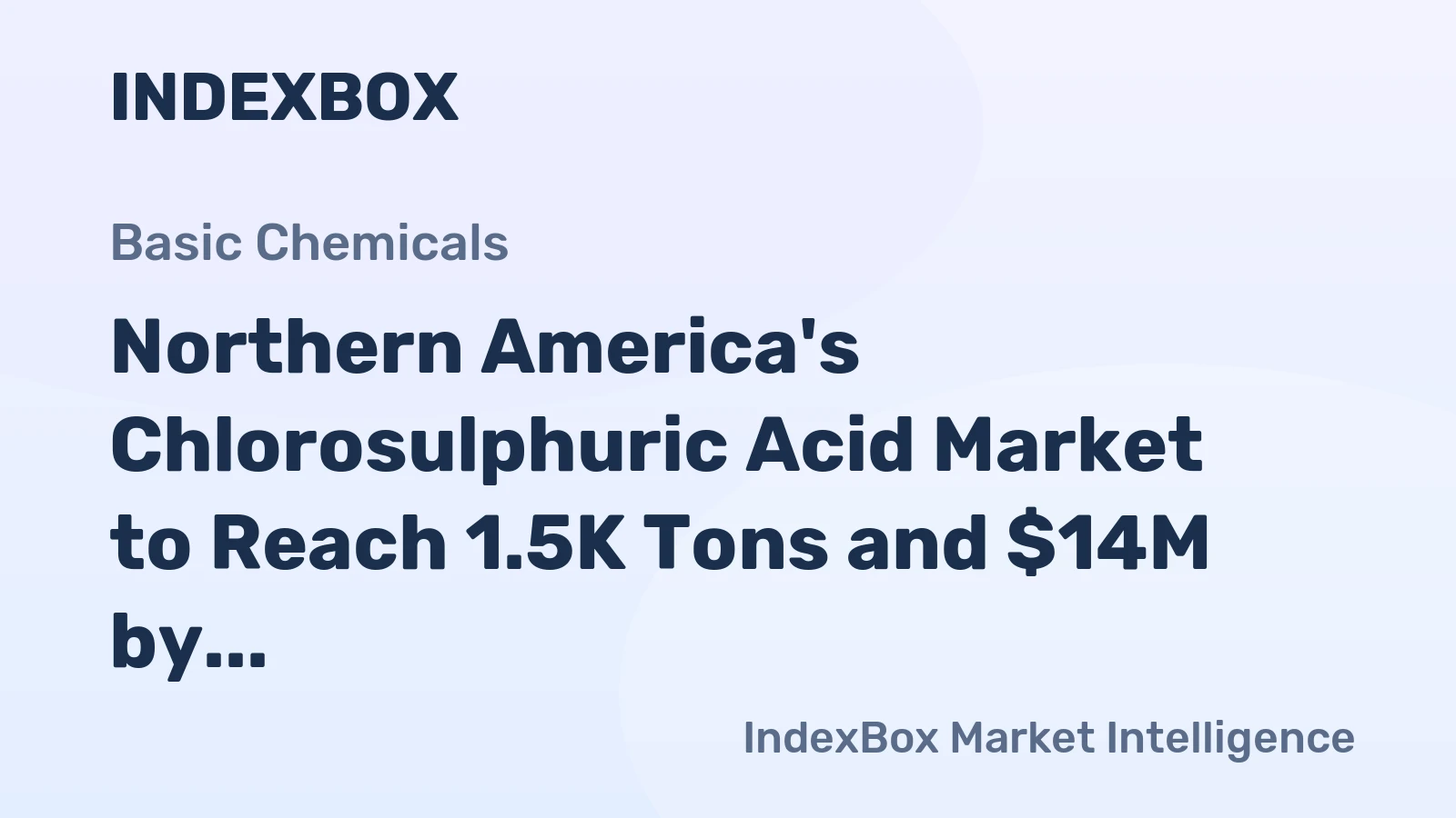 Northern America's Chlorosulphuric Acid Market to Reach 1.5K Tons and $14M by 2035