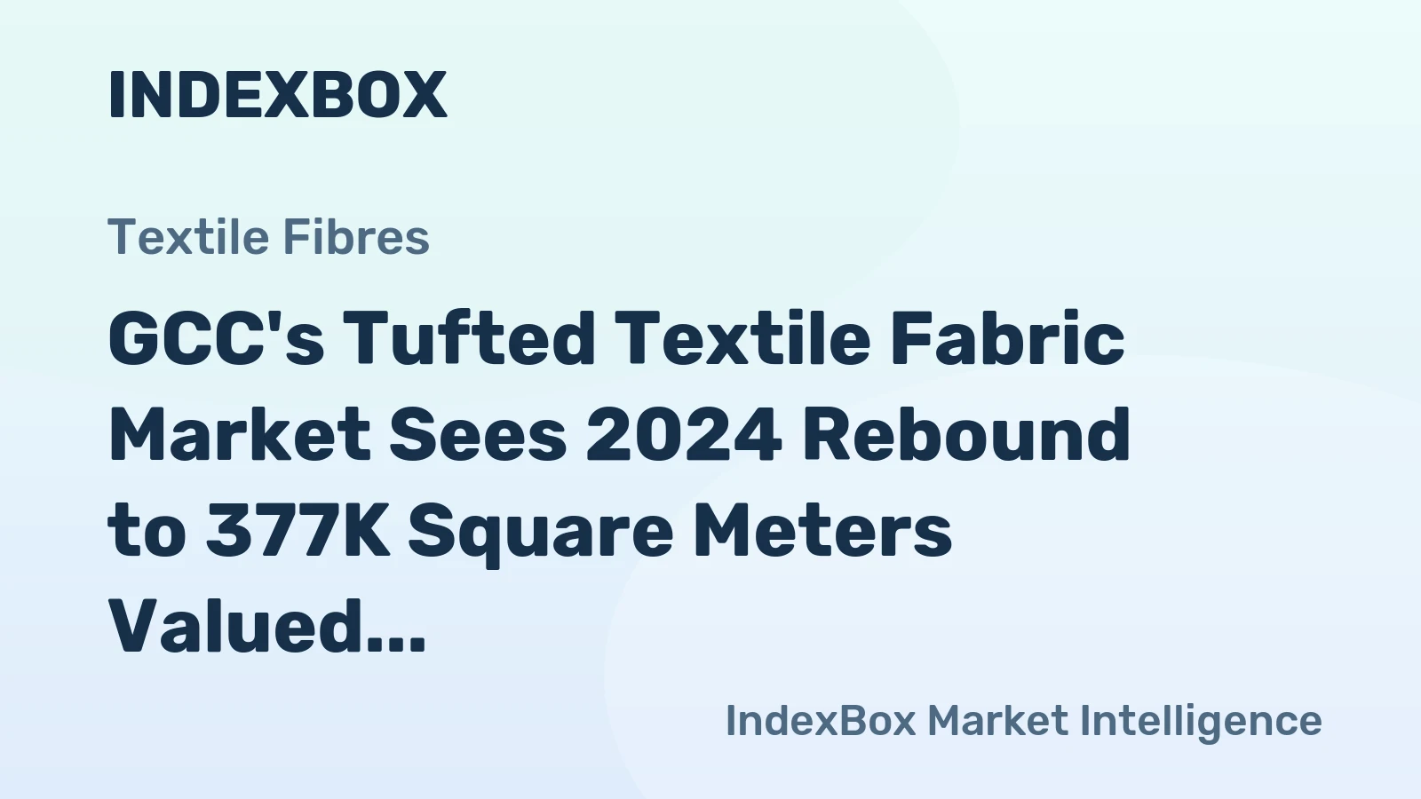 GCC's Tufted Textile Fabric Market Sees 2024 Rebound to 377K Square Meters Valued at $2.5 Million