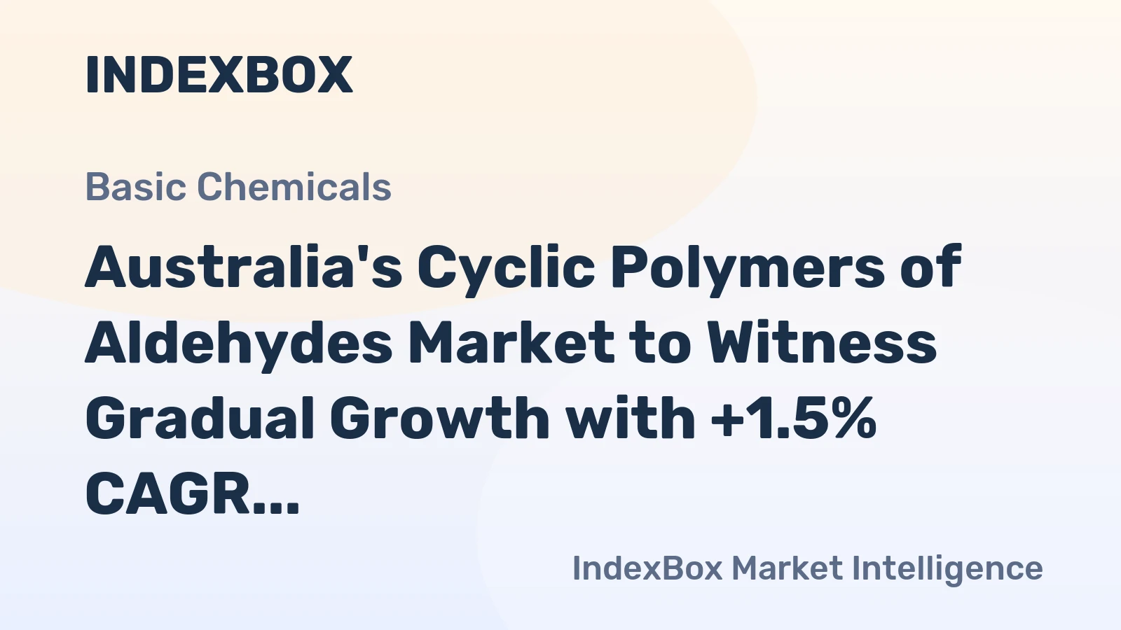 Australia's Cyclic Polymers of Aldehydes Market to Witness Gradual Growth with +1.5% CAGR through 2035
