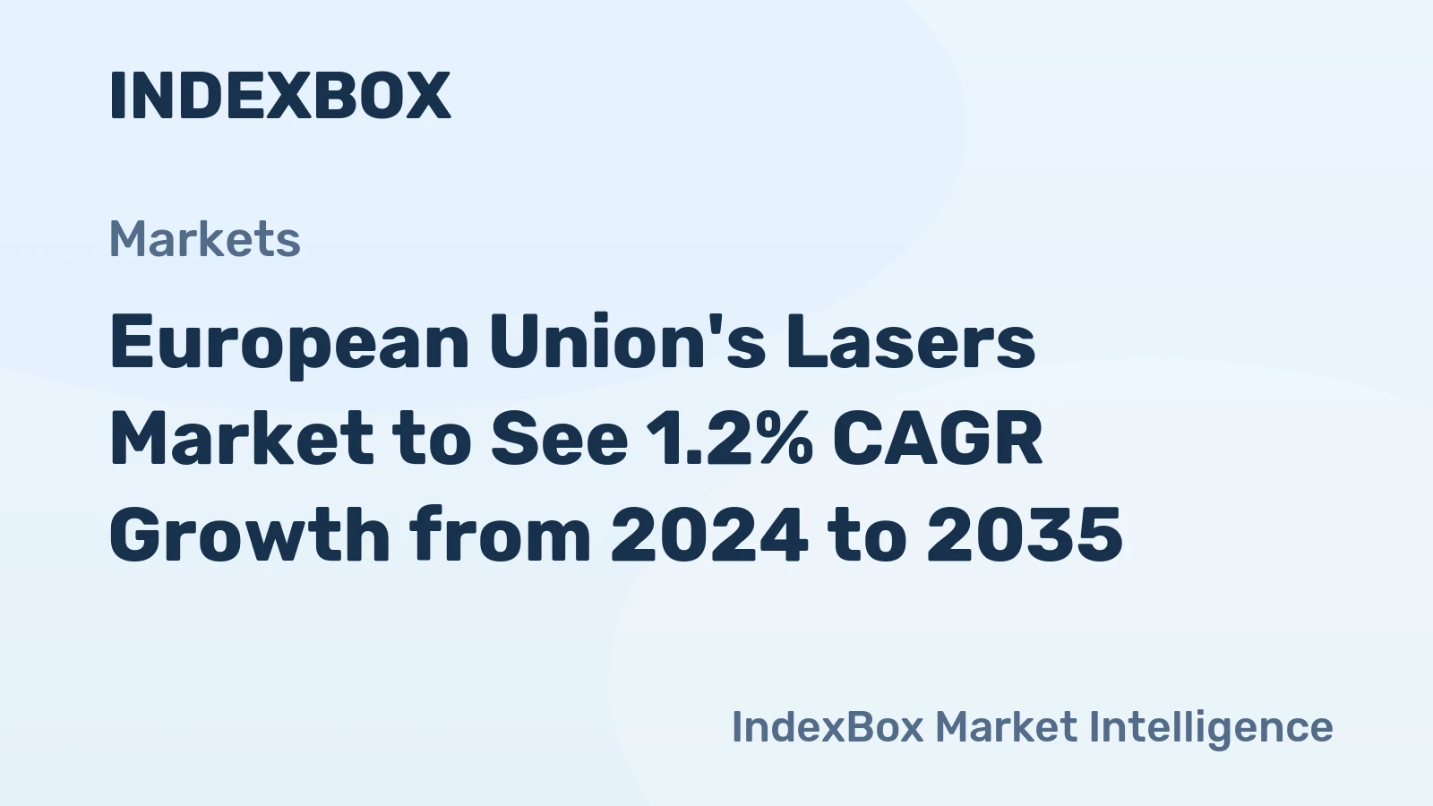 European Union's Lasers Market to See 1.2% CAGR Growth from 2024 to 2035