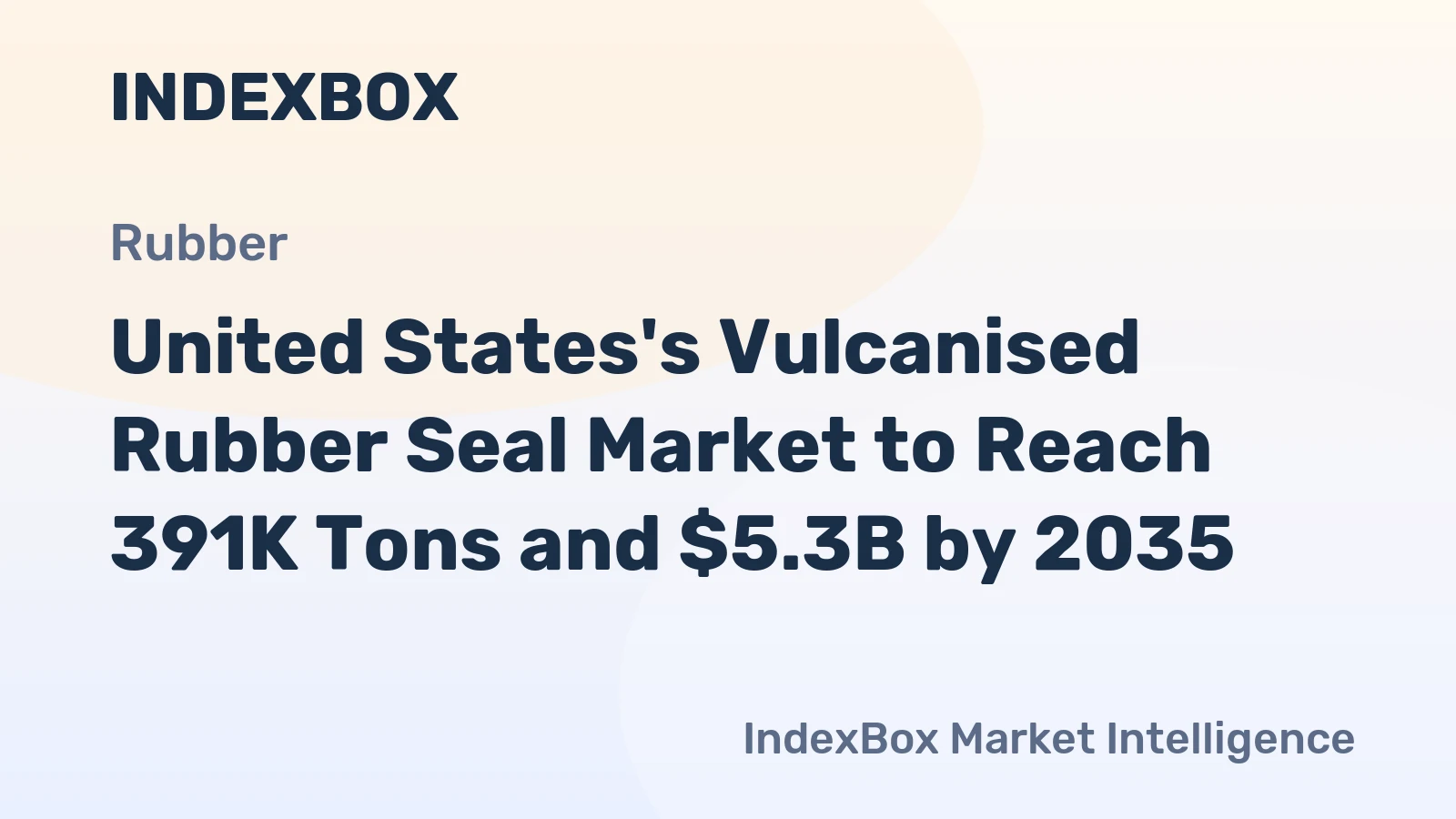 United States's Vulcanised Rubber Seal Market to Reach 391K Tons and $5.3B by 2035
